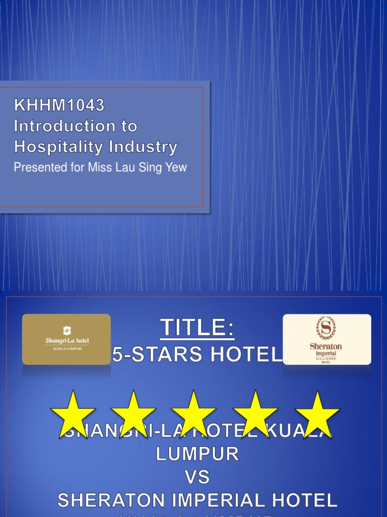 Introduction To Hospitality Industry (Powerpoint) | PDF | Hotel | Hotel ...