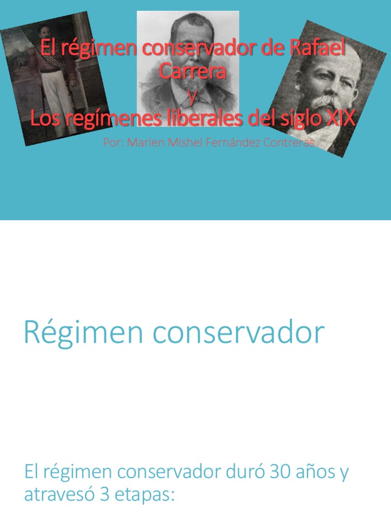 El régimen conservador de Rafael Carrera.pdf | Impuestos | Guatemala | Prueba gratuita de 30 ...