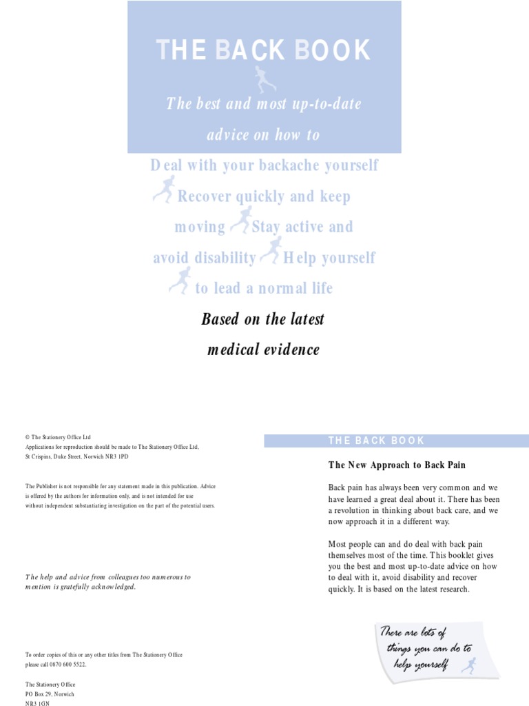 The Back Book.pdf | Back Pain | Physical Exercise
