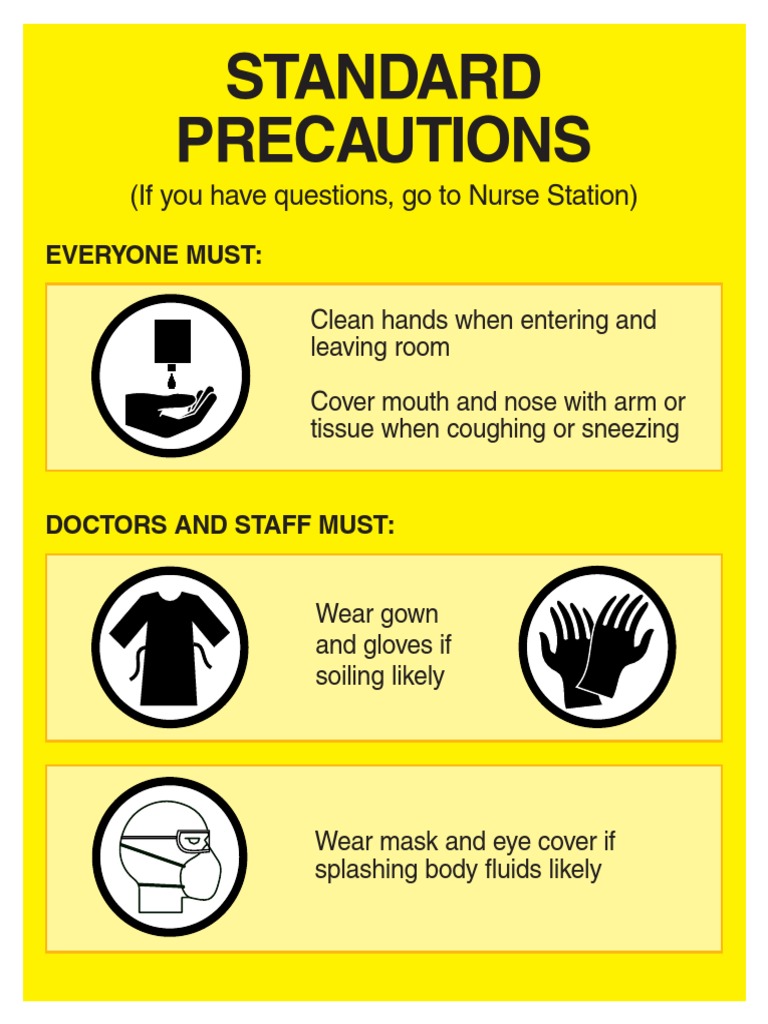Standard Precautions in Nursing Care | PDF | Health Sciences | Medicine