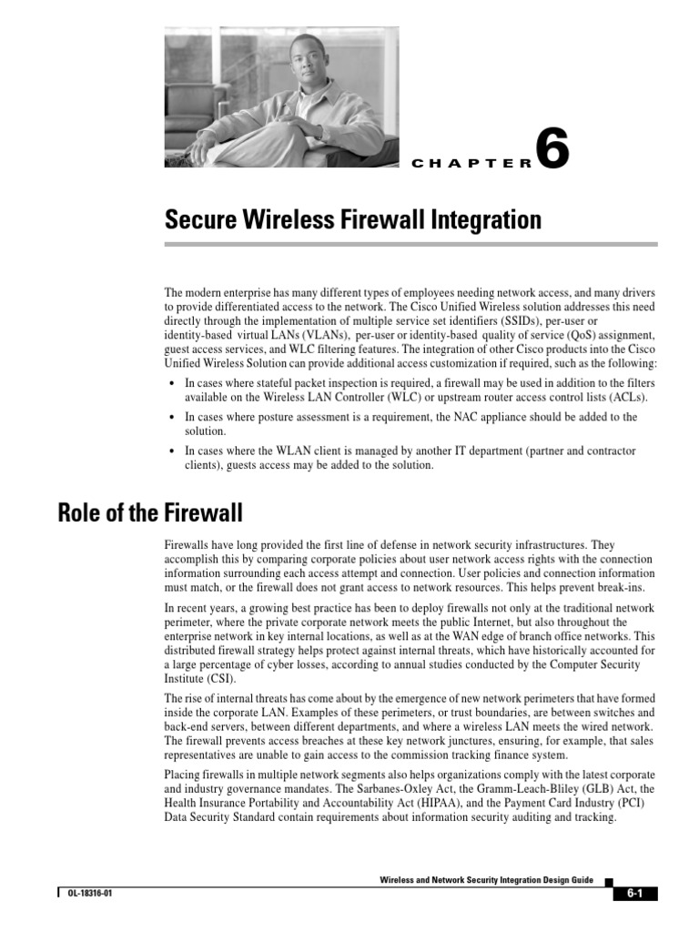 Secure Wireless Firewall Integration: Role of The Firewall | PDF ...