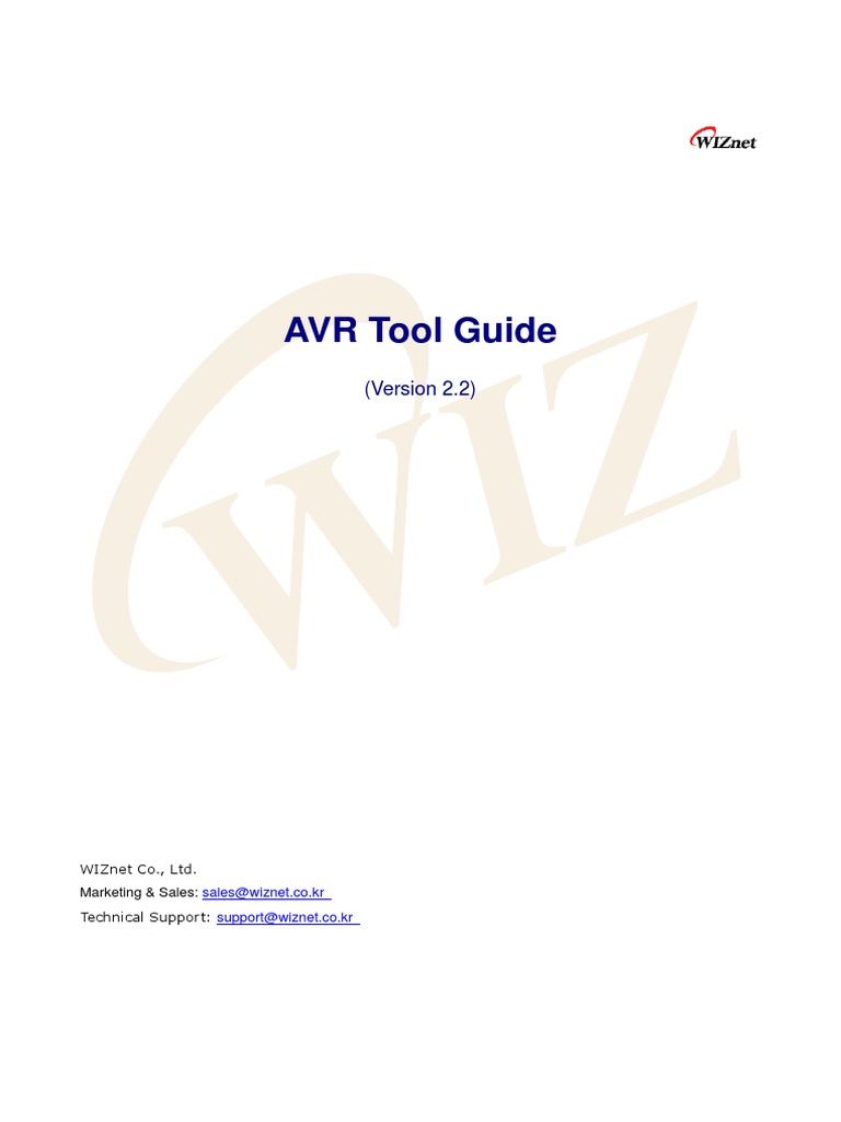 AVR Tool Guide V2.2 Eng | PDF | Ingénierie informatique | Logiciel