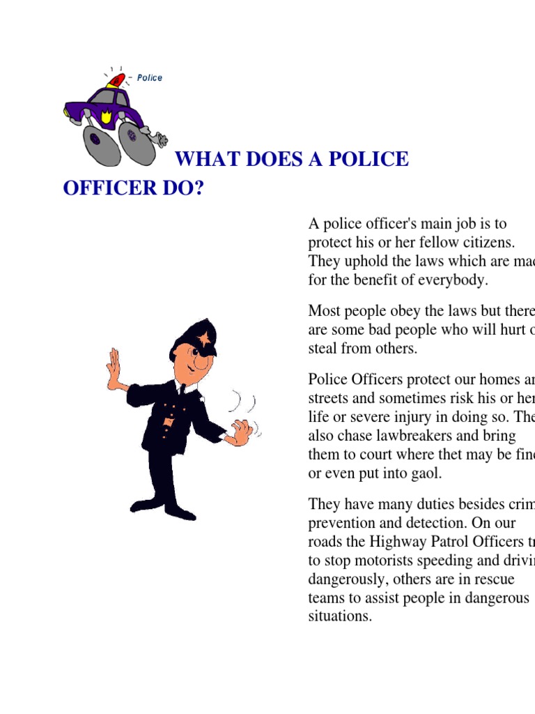 What Does A Police Officer Do | PDF | Social Science | Lifestyle