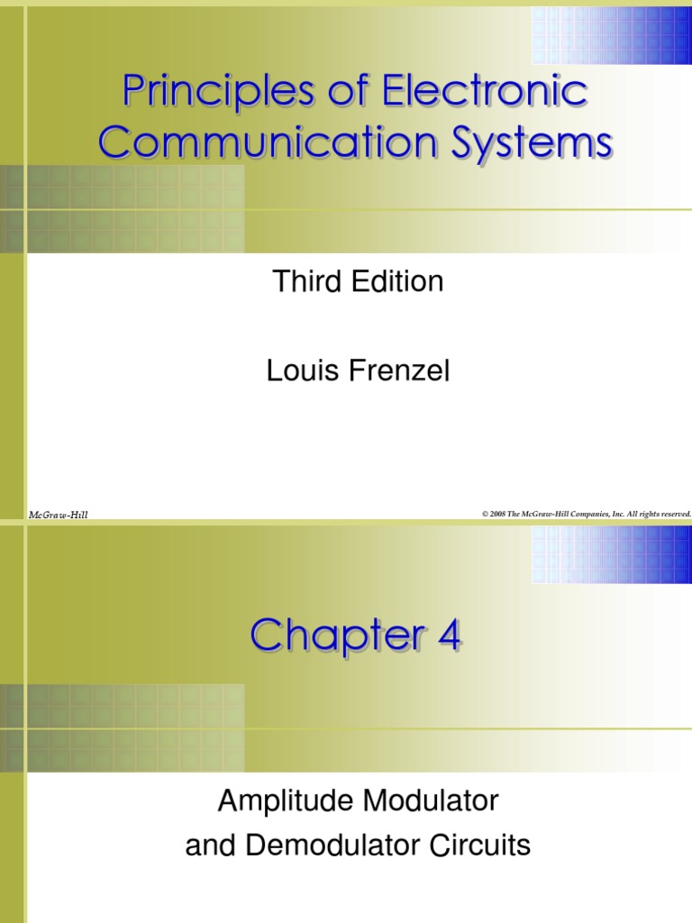 Principles of Electronic Communication Systems: Third Edition | PDF ...