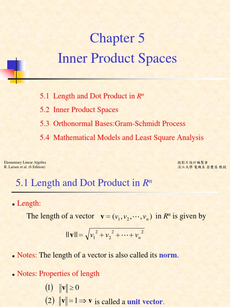 CH 5 | PDF | Linear Subspace | Basis (Linear Algebra)