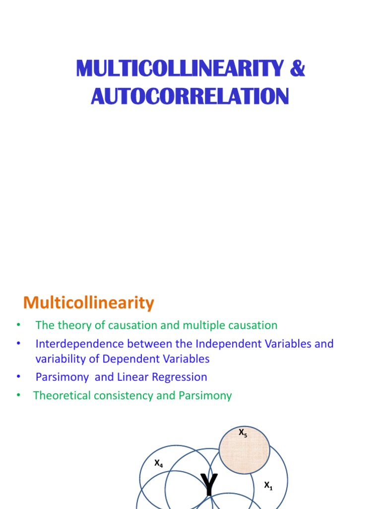 6338 - Multicollinearity & Autocorrelation | PDF | Multicollinearity ...