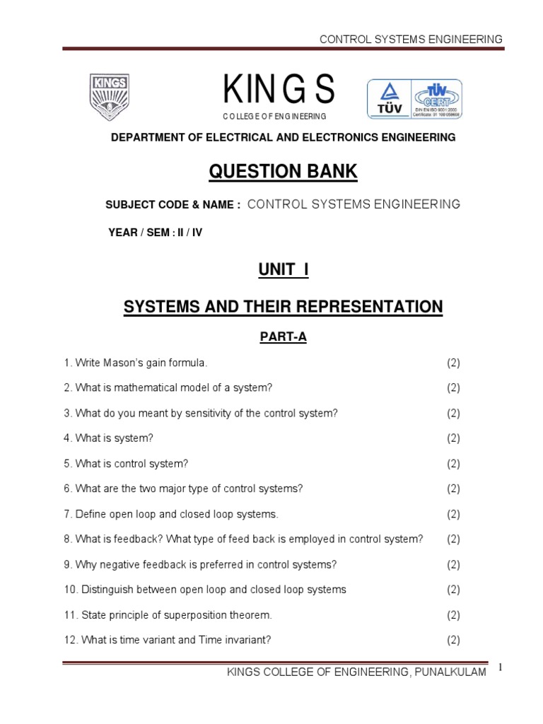 Control Systems Engineering | PDF | Control Theory | Feedback