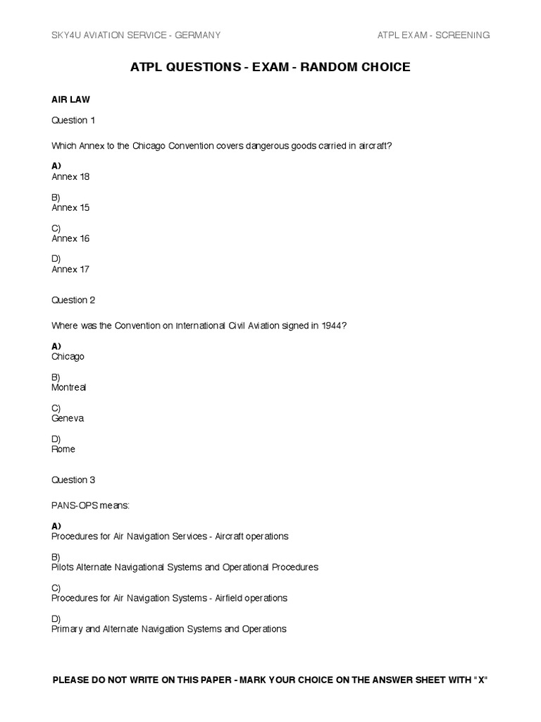 Atpl Exam Questions Answers | PDF | Aerospace | Aerospace Engineering