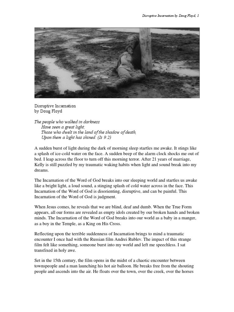 Disruptive Incarnation by Doug Floyd | PDF | Incarnation | God The Father