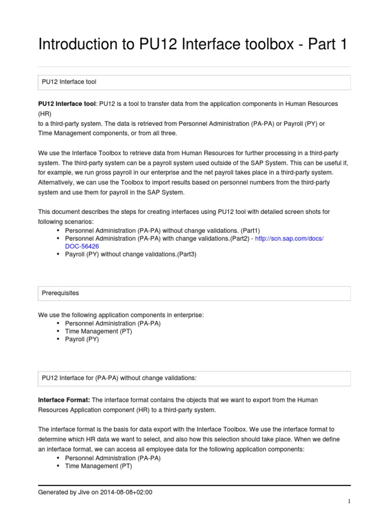 Introduction To PU12 Interface Toolbox - Part 1 | PDF | File Format ...