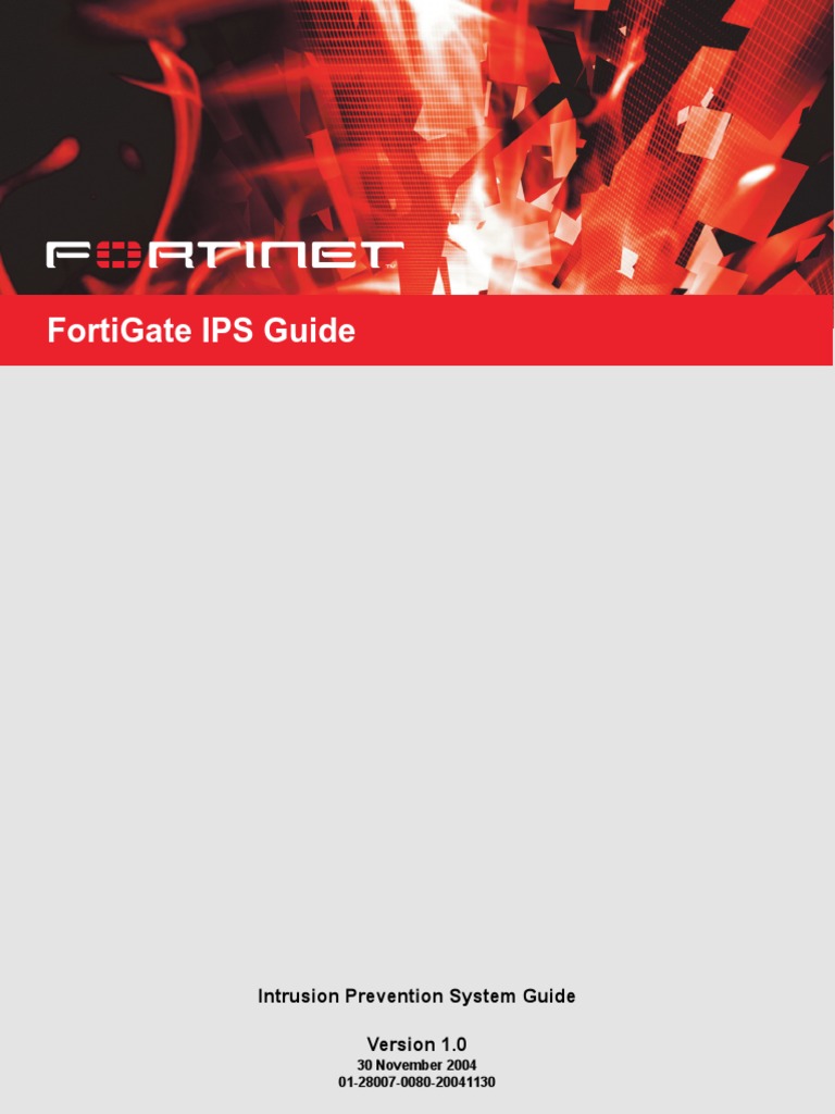 FortiGate IPS Guide | PDF | Transmission Control Protocol | Firewall (Computing)