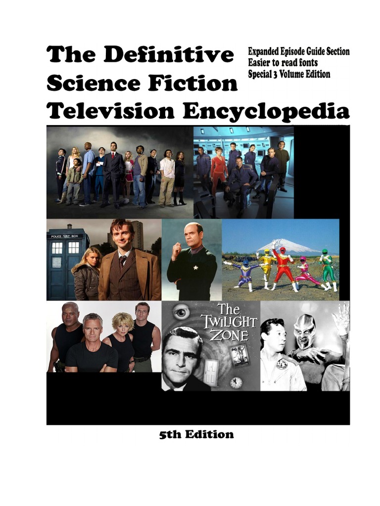 The Definitive Science Fiction Television Encyclopedia - Appendix | PDF ...
