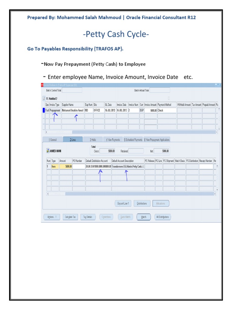 Petty Cash Cycle | Invoice | Cheque