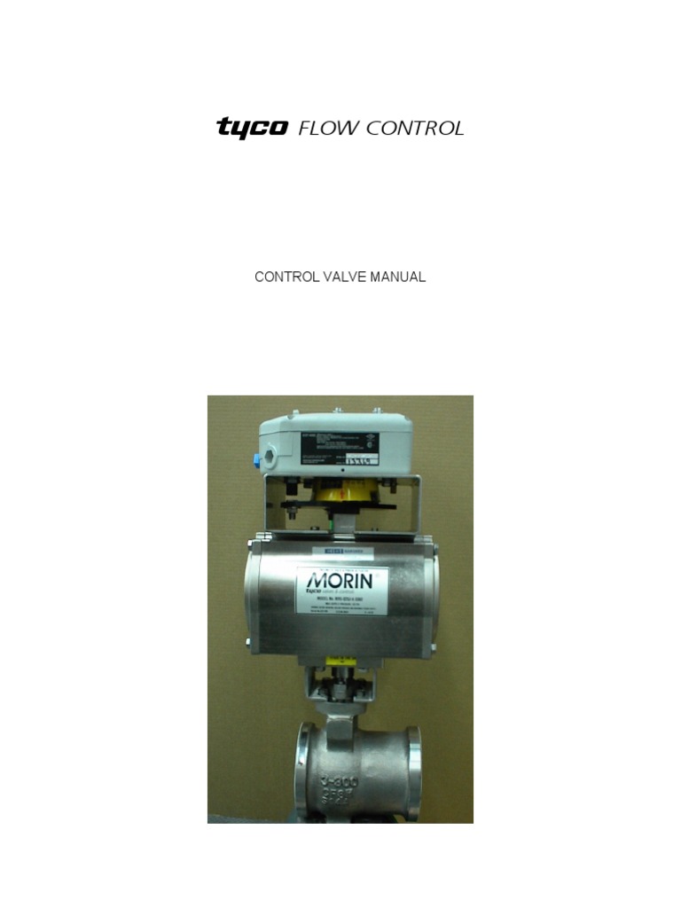 Tyco Control Valve Manual | PDF | Valve | Viscosity