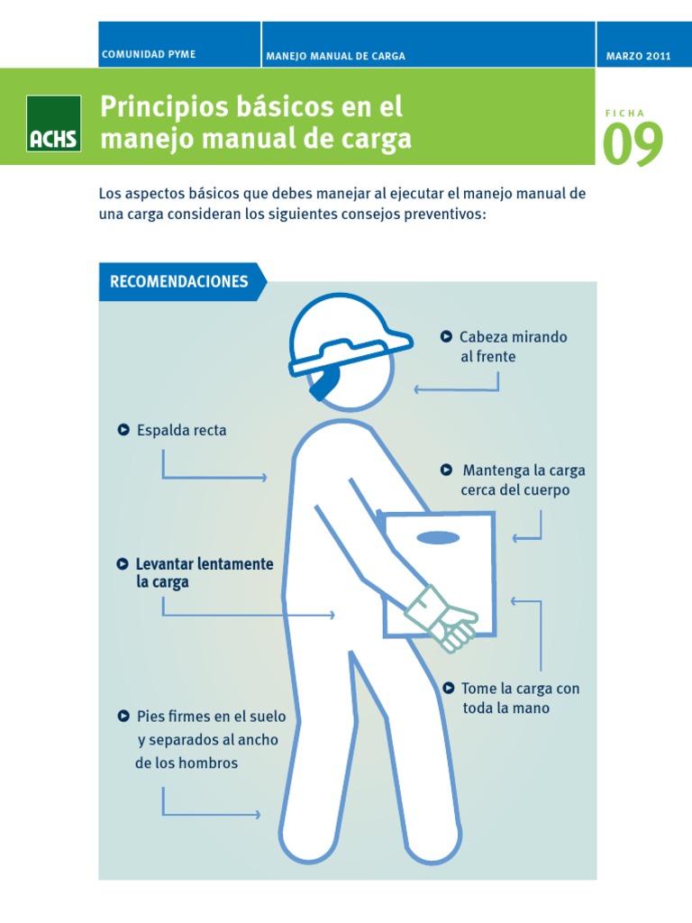 Principios Basicos en El Manejo Manual de Carga | PDF