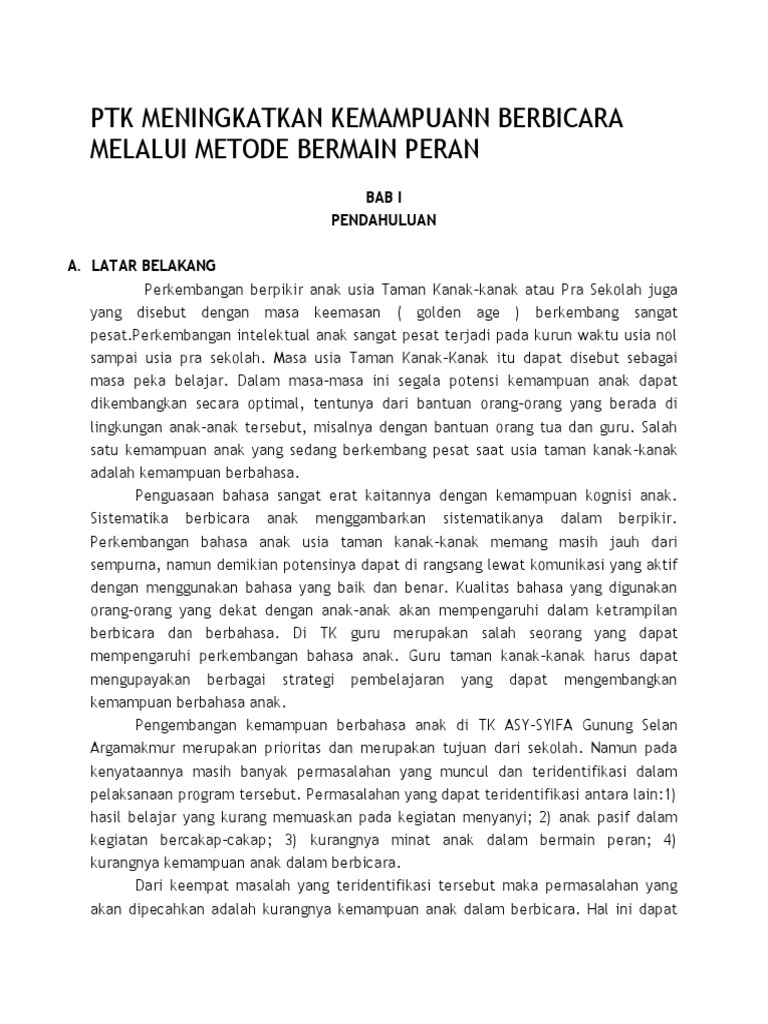 Metode Bermain Peran | PDF