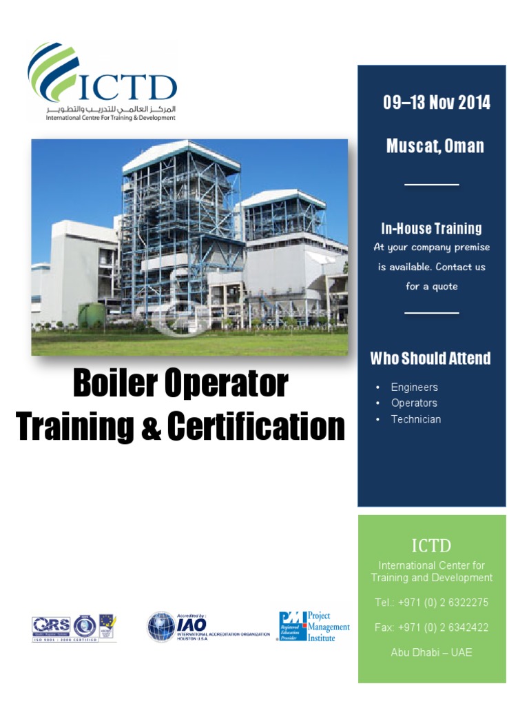 Boiler Operator Training & Certification | PDF | Business