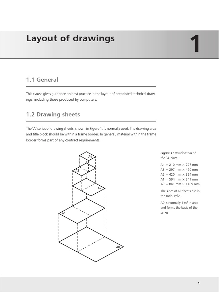 Paper Size Drawing | PDF | Science | Engineering