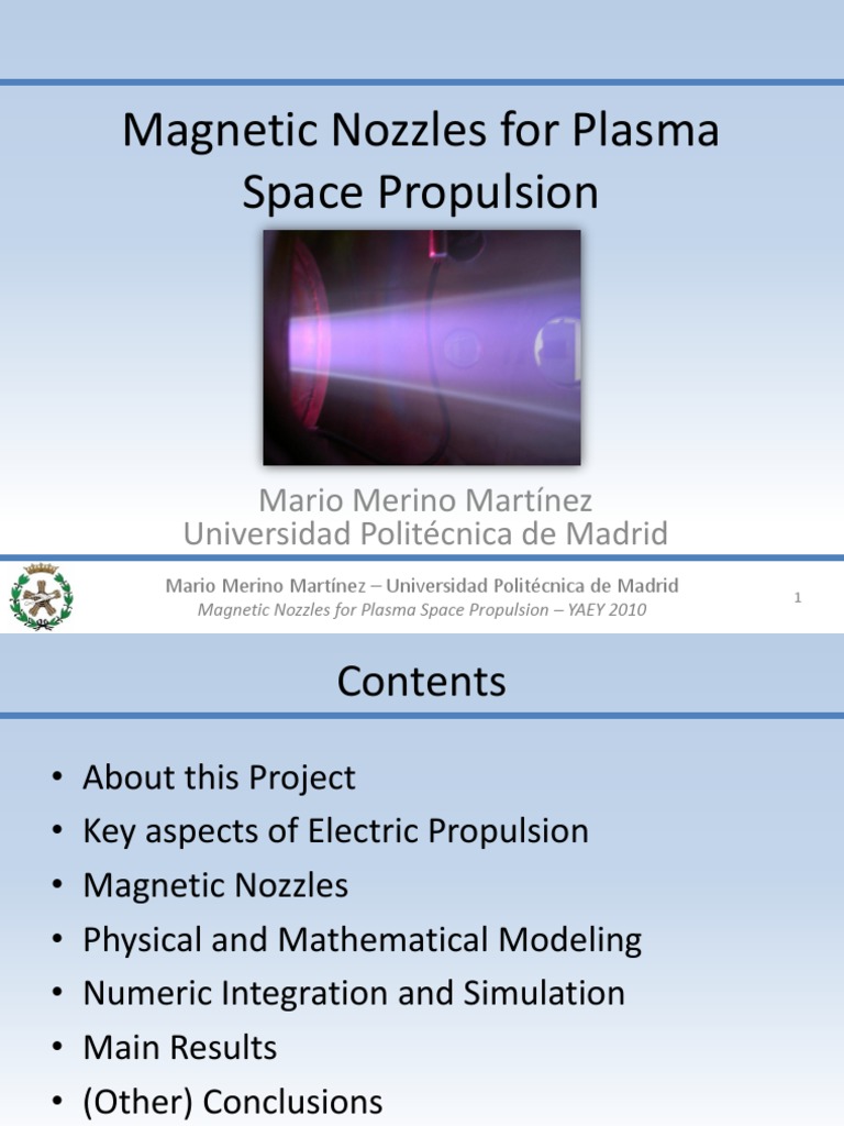 Plasma Engine | PDF | Plasma (Physics) | Spacecraft Propulsion