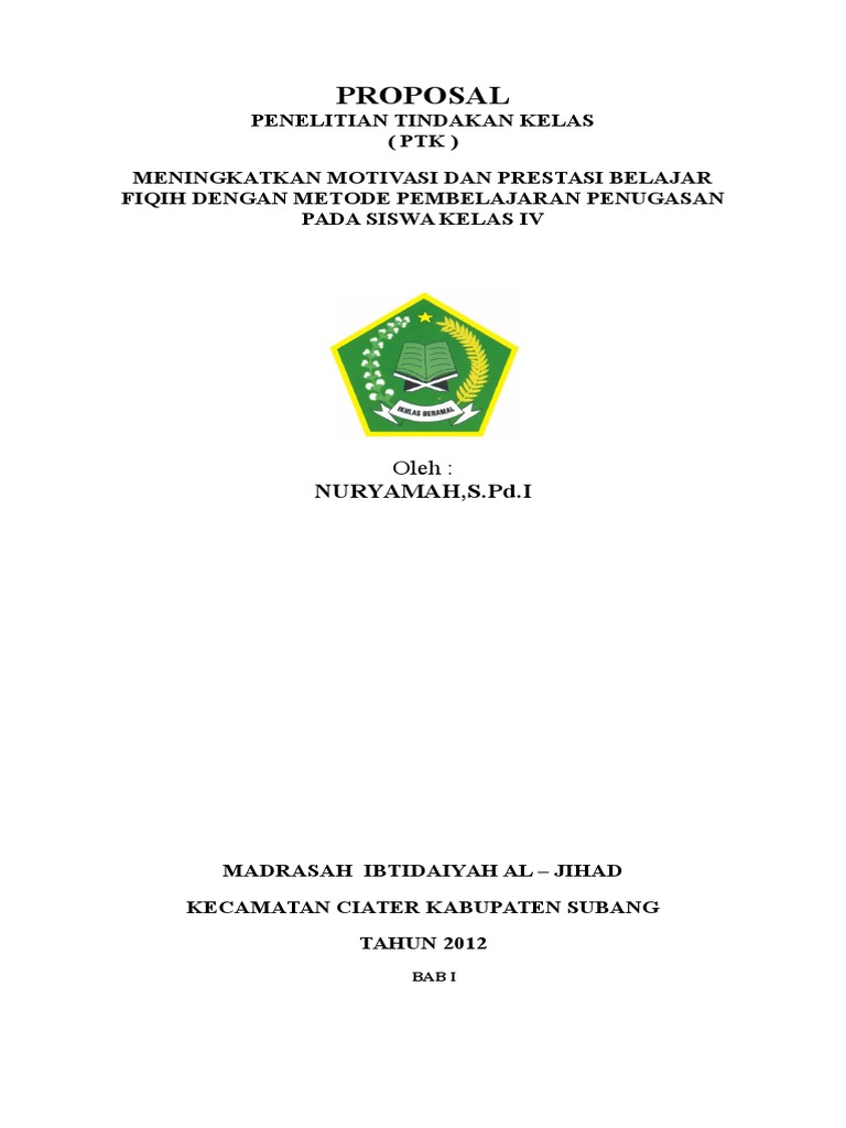 Proposal PTK Fiqih Bu Neneng | PDF