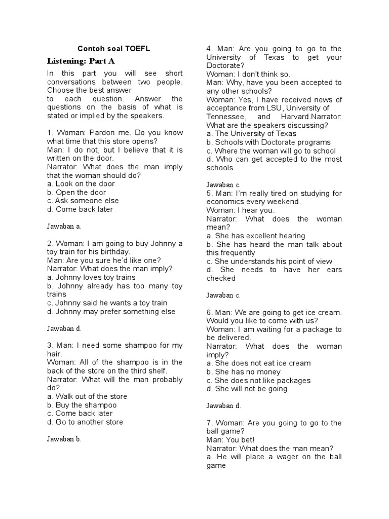 Latihan TOEFL | PDF | Gorilla | Grammar