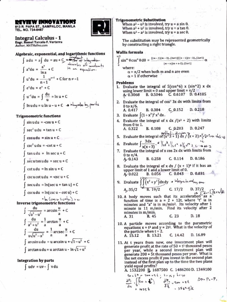 Integral Calculus | PDF | Calculus | Analysis
