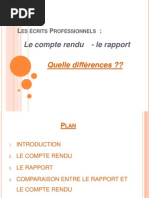 Définition et types de compte rendu | PDF | Document | Lecture (Processus)