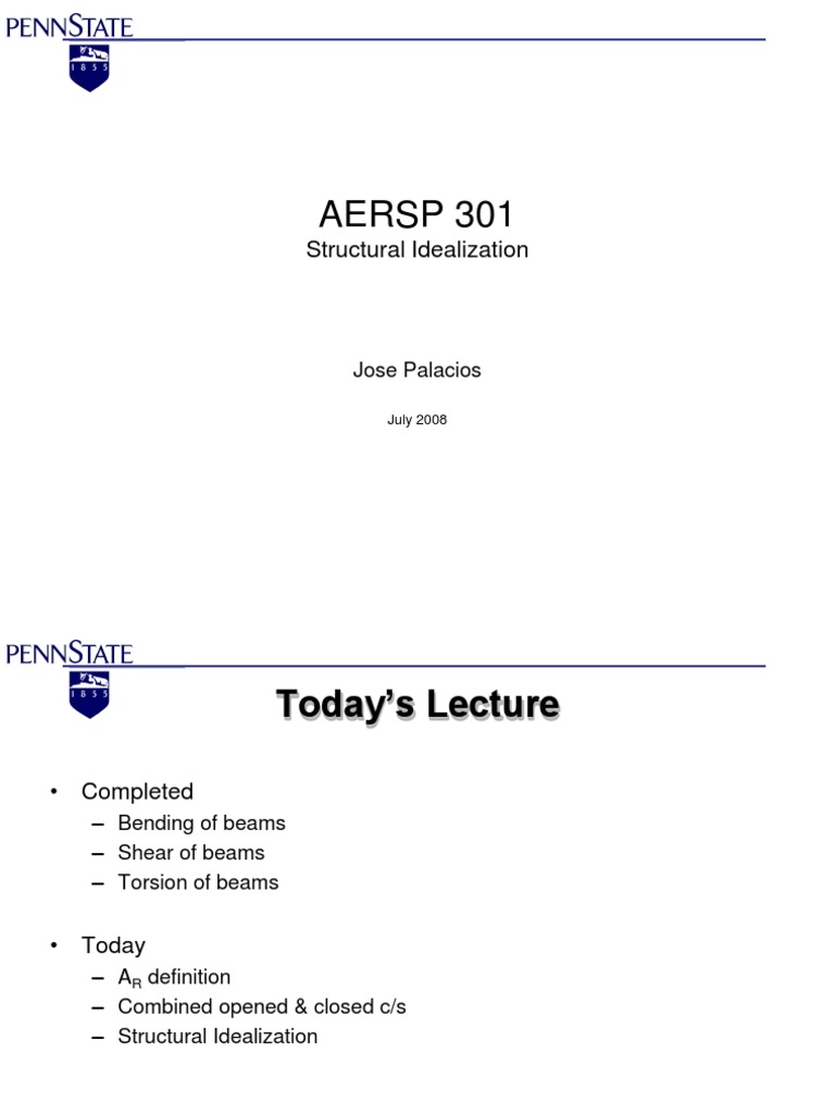 Structural Idealization - Hw6 | PDF | Bending | Shear Stress