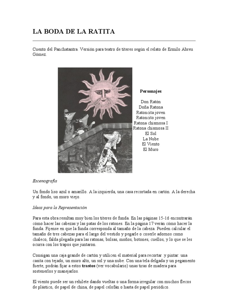 La Boda de la Ratita Presumida | PDF | Ocio | Naturaleza