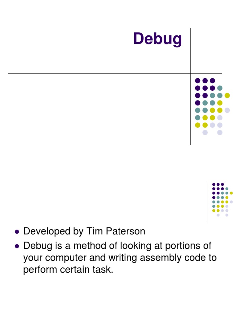 Debug Nasm | PDF | Assembly Language | System Software