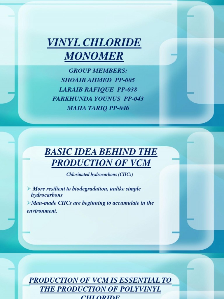 Vinyl Chloride Monomer | PDF | Polyvinyl Chloride | Industries