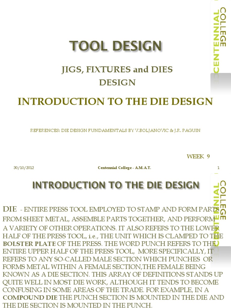 Die Design Fundamentals Introduction | PDF | Building Materials ...