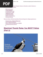 Electrical Load Calculation Thumb Rules | PDF | Insulator (Electricity ...