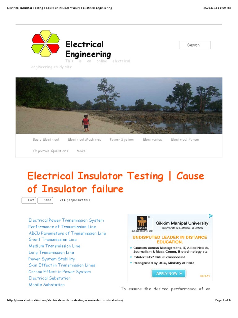 Insulator Testing and Failure Causes | PDF | Electric Arc | Insulator ...
