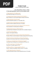World War I Internet Scavenger Hunt | PDF | World War I | Military Science