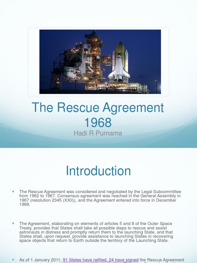 The Rescue Agreement 1968 (Udara Angkasa) | PDF | Justice | Crime ...