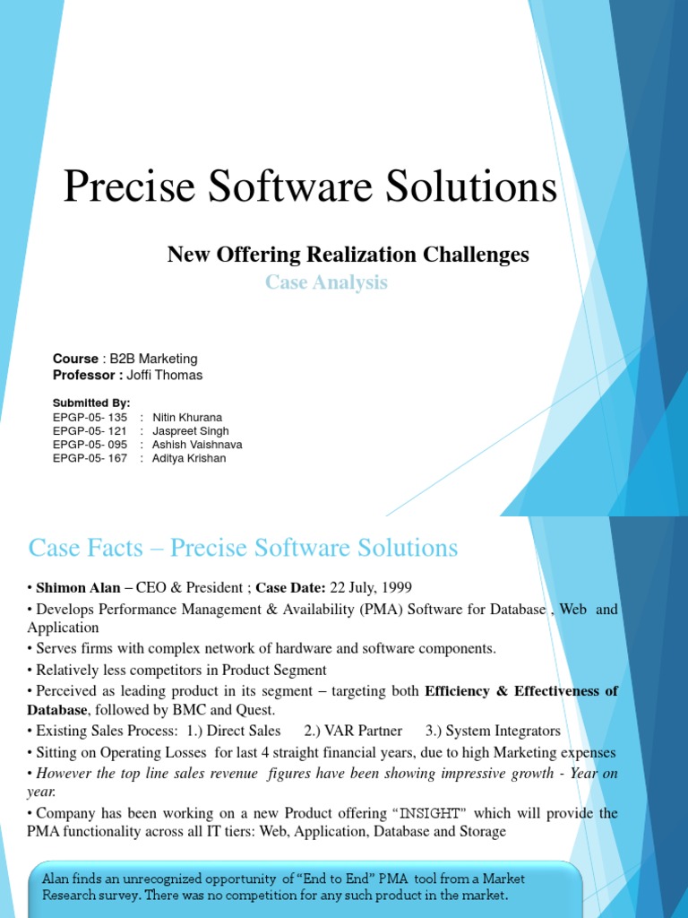 New Offering Strategy for Precise Software | PDF