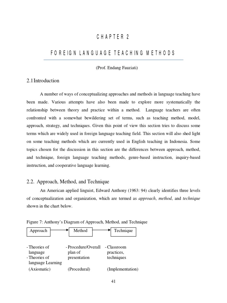 Part1 Chapter 2 Revised | PDF | Language Education | Teaching Method