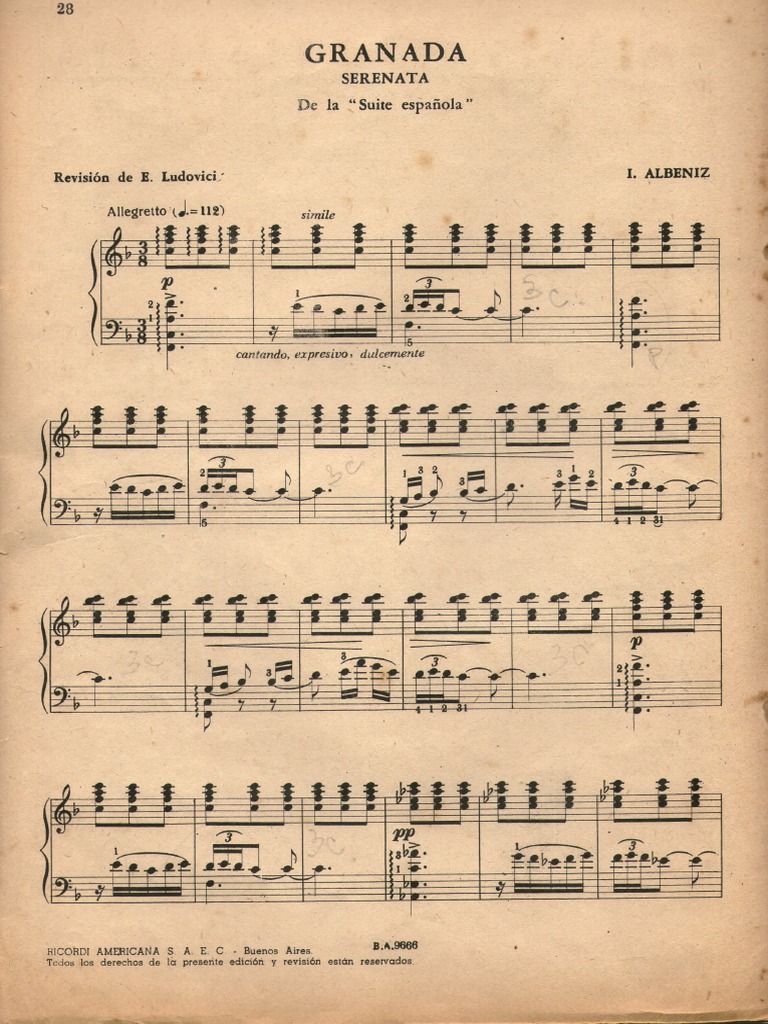Granada, Albeniz | PDF