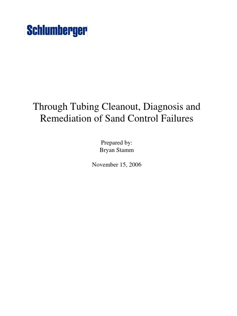 Coiled Tubing Cleanout, Diagnosis, and Remediation of Sand Control ...