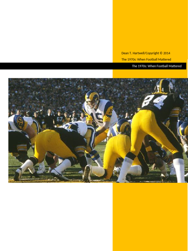 When Football Mattered - the NFL in the 1970s | Oakland Raiders ...