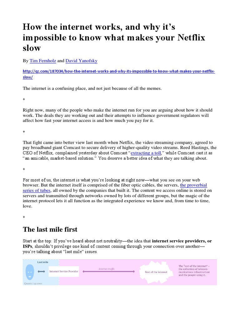How The Internet Works | PDF | Internet Service Provider | Net Neutrality