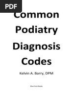 Top Podiatry ICD-9 to ICD-10 Codes | PDF | Toe | Foot