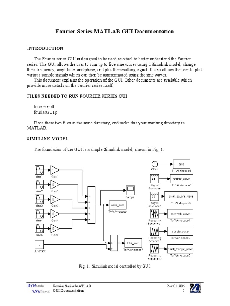 Fourier Series MATLAB GUI P-Code Doc 011905 | PDF | Amplitude | Phase ...