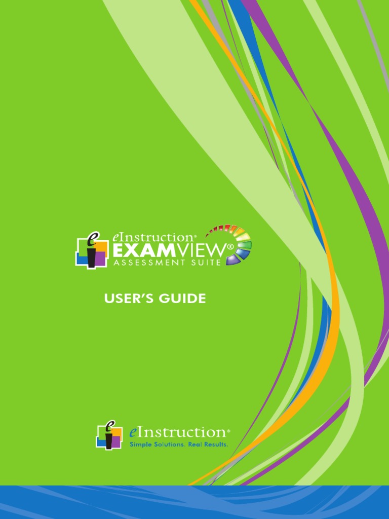 ExamView Assessment Suite User Guide | PDF | Installation (Computer ...