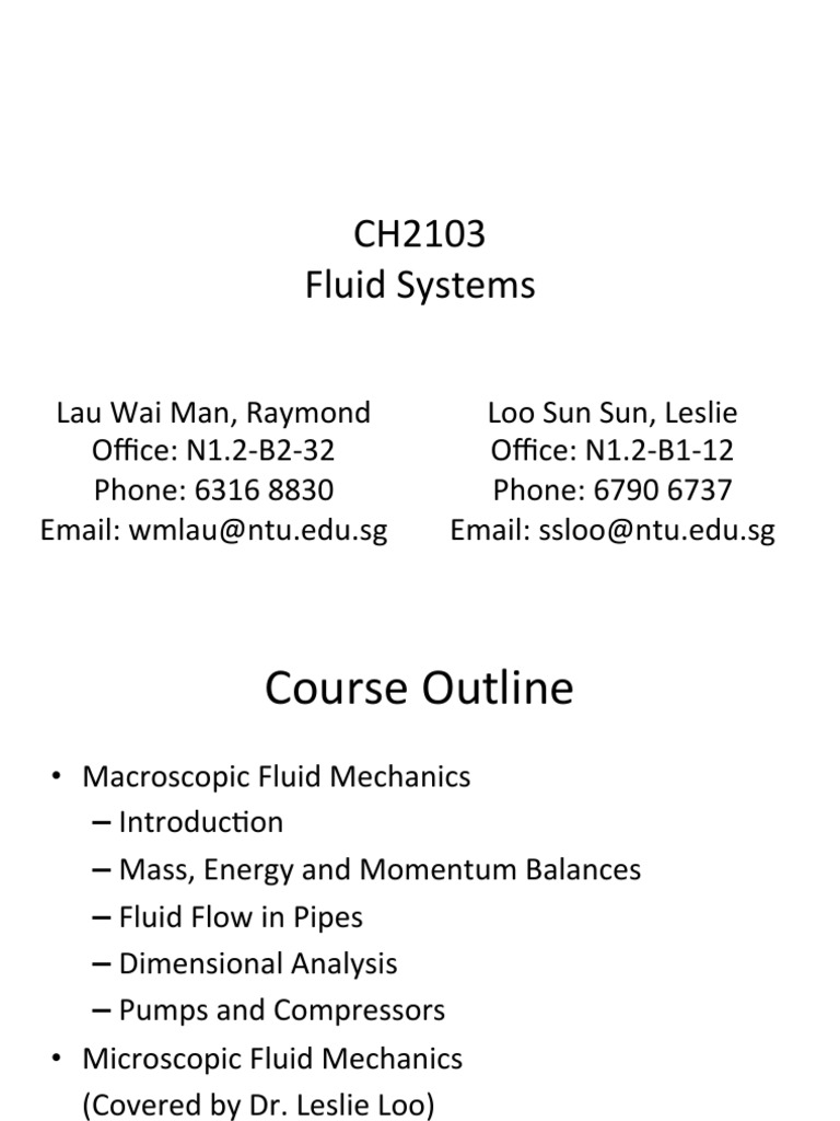 CH2103 Part1-1 | PDF | Fluid Dynamics | Buoyancy