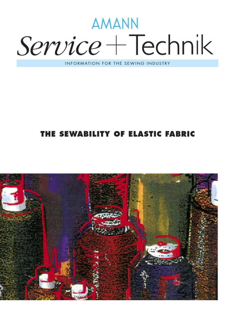 The Sewability of Elastic Fabric | PDF | Seam (Sewing) | Sewing