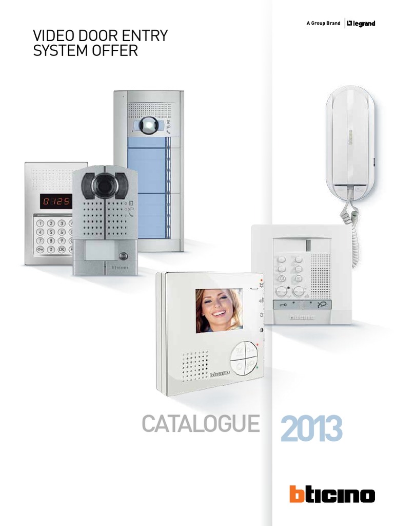 BTicino Video Door Entry Catalogue | PDF | Electronics | Manufactured Goods