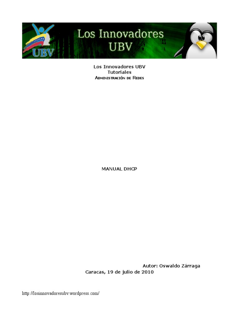 Manual DHCP PDF | PDF | Dirección IP | Estándares de internet
