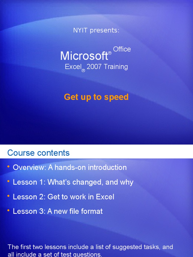 Microsoft: Get Up To Speed | PDF | Microsoft Office | Software